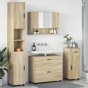 Sada koupelnového nábytku 4 ks Sonoma dub 35 x 30 x 192 cm 3393055