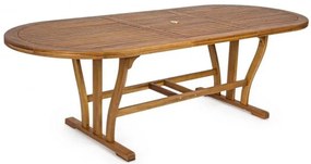 BIZZOTTO Rozkládací oválný zahradní stůl NOEMI 180-240 cm