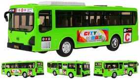 Velký hrací školní autobus zelený