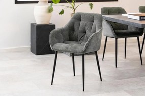 ACTONA GROUP Jídelní židle BROOKE antracitová z látky Skyland 0000091876