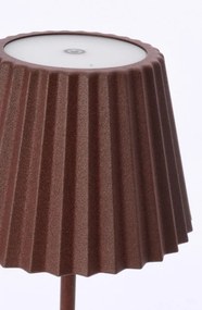 BIZZOTTO Zahradní stolní LED lampa ARTIKA 36 cm hnědá