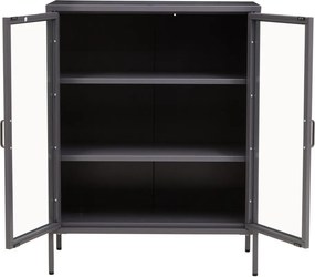 Šedá ocelová vitrína 80x102x40 cm Acier – Premier Housewares