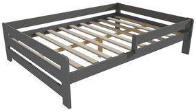 Vomaks Dětská postel se zábranou VMK003D KIDS Rozměr: 120 x 200 cm, Barva: barva šedá