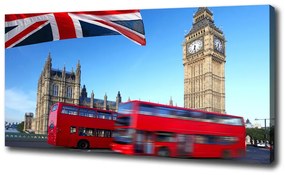 Wallmuralia Foto obraz na plátně Autobus v Londýně 100x50