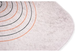 Krémový pratelný koberec 60x100 cm Oval – Vitaus