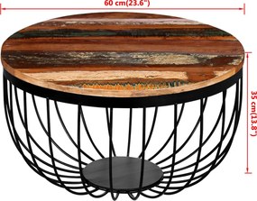 vidaXL Konferenční stolek masivní recyklované dřevo [244230]