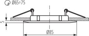 Podhledové svítidlo Kanlux LUTO CTX-DS02B-W 02580