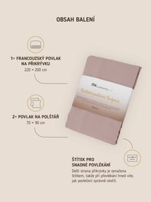 MK Lůžkoviny Francouzské bavlněné povlečení Renforcé - Dýně 220 × 200 cm, 2ks 70 x 90 cm