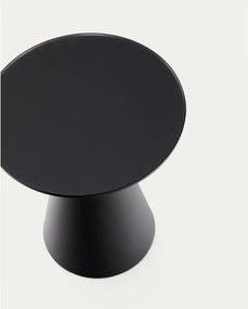Kulatý odkládací stolek se skleněnou deskou ø 30 cm Wilshire – Kave Home