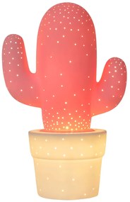 LUCIDE CACTUS Pink stolní lampa