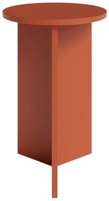 OnaDnes -20% Červený vysoký kulatý odkládací stolek MOJO MINIMAL 39,5 cm