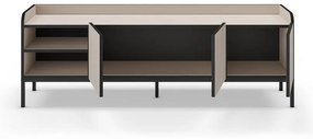 Krémový TV stolek 160x55x42 cm Adara – Marckeric