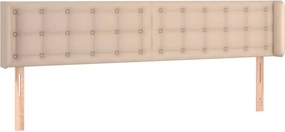 Čelo postele typu ušák cappuccino 163x16x78/88 cm umělá kůže 3118869