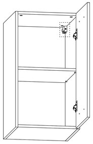 Kuchyňská linka LANGEN ap | 240 cm | PUSH OPEN | artisan