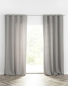 Hotový závěs BASIC na kroužcích 140x280cm světle šedý