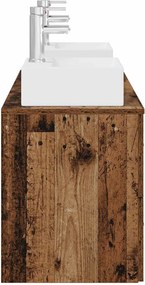 Sada koupelnových skříněk 3 ks Staré dřevo 49,5 x 41 x 62,5 cm 3405849