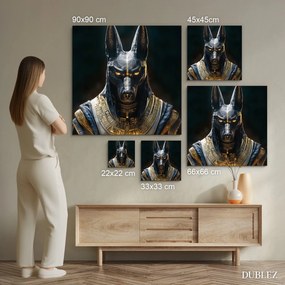 DUBLEZ | Dřevěný obraz - egyptský bůh Anubis