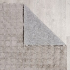 Flair Rugs, Kusový koberec Waffle Faux Fur Grey, 180x290, šedá, ložnice