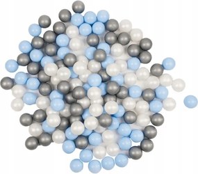 Suchý bazén pro děti manšestrový 90 x 30 + 200 míčků - světle šedá