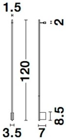LED nástěnné svítidlo Gropius A 120