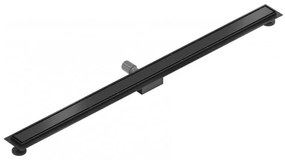 Lineární odtokový žlab 150 cm MEXEN FLAT 2v1 černý
