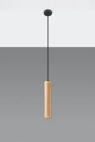 Lustr SOLLUX Lino GU10 1x40W bez zdroje SL.0636 přírodní dřevo