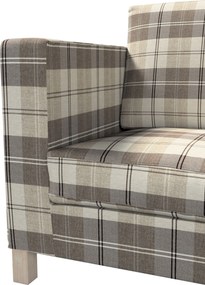 Potah na pohovku IKEA  Karlanda 3-místná nerozkládací, krátký barva béžová látka pletený vzor, vzorované