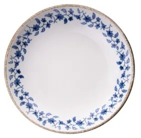 Jídelní sada 18 ks bílá/modrá/porcelán
