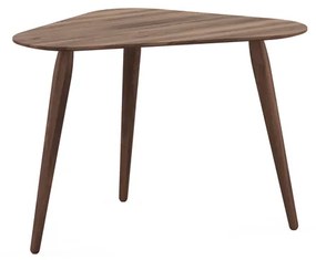 Odkládací stolek Play Organic z dubového masivu- Ø60 Rozměry:: 60x32cm, typ dřeva:: přírodní ořech
