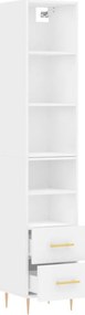 vidaXL Skříň highboard 34,5 x 34 x 180 cm kompozitní dřevo [3189749] Barva: šedá sonoma