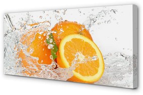 Obrazy na plátně Pomeranče ve vodě 120x60 cm