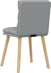 Jídelní židle 6 ks světle šedé textil 3315663