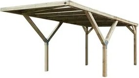Weka Dřevěný přístřešek na auto Y 612 (3x6 m)