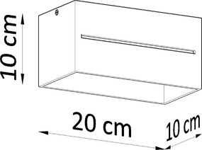 Sollux Lighting Stropní svítidlo LOBO 2 bílé