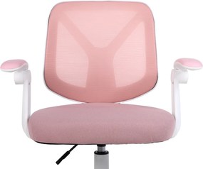 Dětská židle MAUI - síťovina, látka, plast, růžová / bílá