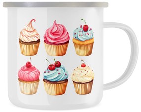 Mablo Plecháček "Cupcakes" Lem: Stříbrný 460 ml