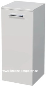 Intedoor nízká doplňková skříň s košem na prádlo,1 dveře, UNI SN 82/35 1D K Varianta: A0016 Bílá LESK