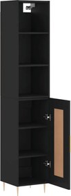 vidaXL Skříň highboard 34,5x34x180 cm kompozit [3190070] Barva: bílá s vysokým leskem