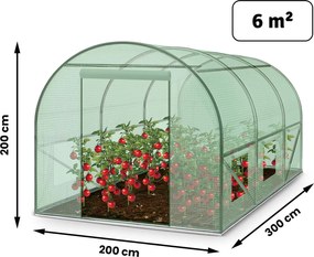 Zahradní tunelový skleník 3 x 2 m (6 m2) Plonos