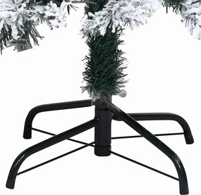 Umělý vánoční stromek zasněžený zelený 150 cm PVC 320963
