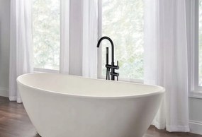 Rea Ortis - Volně stojící vanová baterie, Černá, REA-B0232
