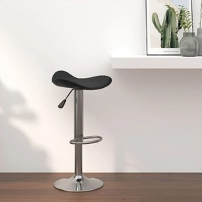Barová stolička černá chromovaná ocel a umělá kůže - Default Title