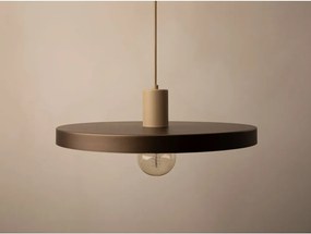 Světle hnědé kovové závěsné svítidlo ø 40 cm Ori – Micadoni