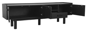 LABEL51 Dřevěný TV stolek CALI černý FU-88.024
