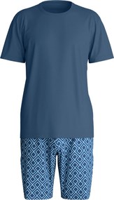 Tchibo - Krátké pyžamo Calida Relax Streamline 2 - pro muže - vel. XXL - barva: modrá/s potiskem