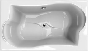Olsen Spa PADOVA vana 180 x 110 cm včetně 2 setů nožiček bílá VANPAD18+VANNOZ+VANNOZ Koupelny Bernold