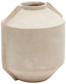 OnaDnes -20% Béžová váza Kave Home Meja 38 cm