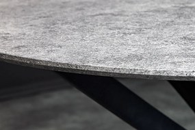 Kulatý jídelní stůl Pahukumaa 120 cm vzor šedý kámen