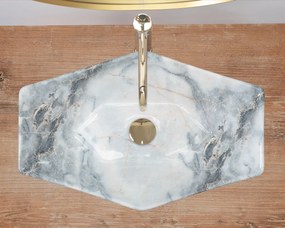 Rea Vegas Granit umyvadlo, 57 x 37 cm, imitace kamene-granit, REA-U5602
