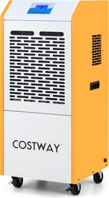 Costway Odvlhčovač 90 L/den stavební sušička komerční s vypouštěcí hadicí